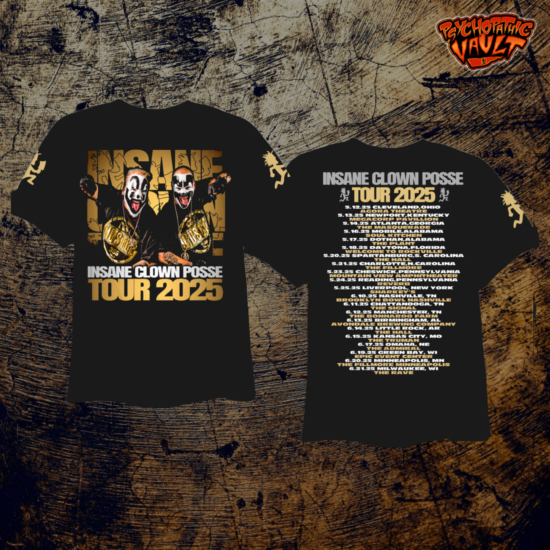 Insane Clown Posse Tour 2025 Shirt – Psychopathic Vault