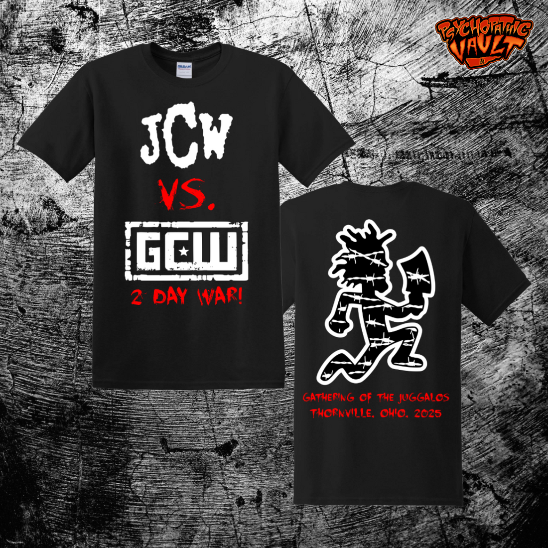 Large Print JCW VS GCW Shirt – Psychopathic Vault