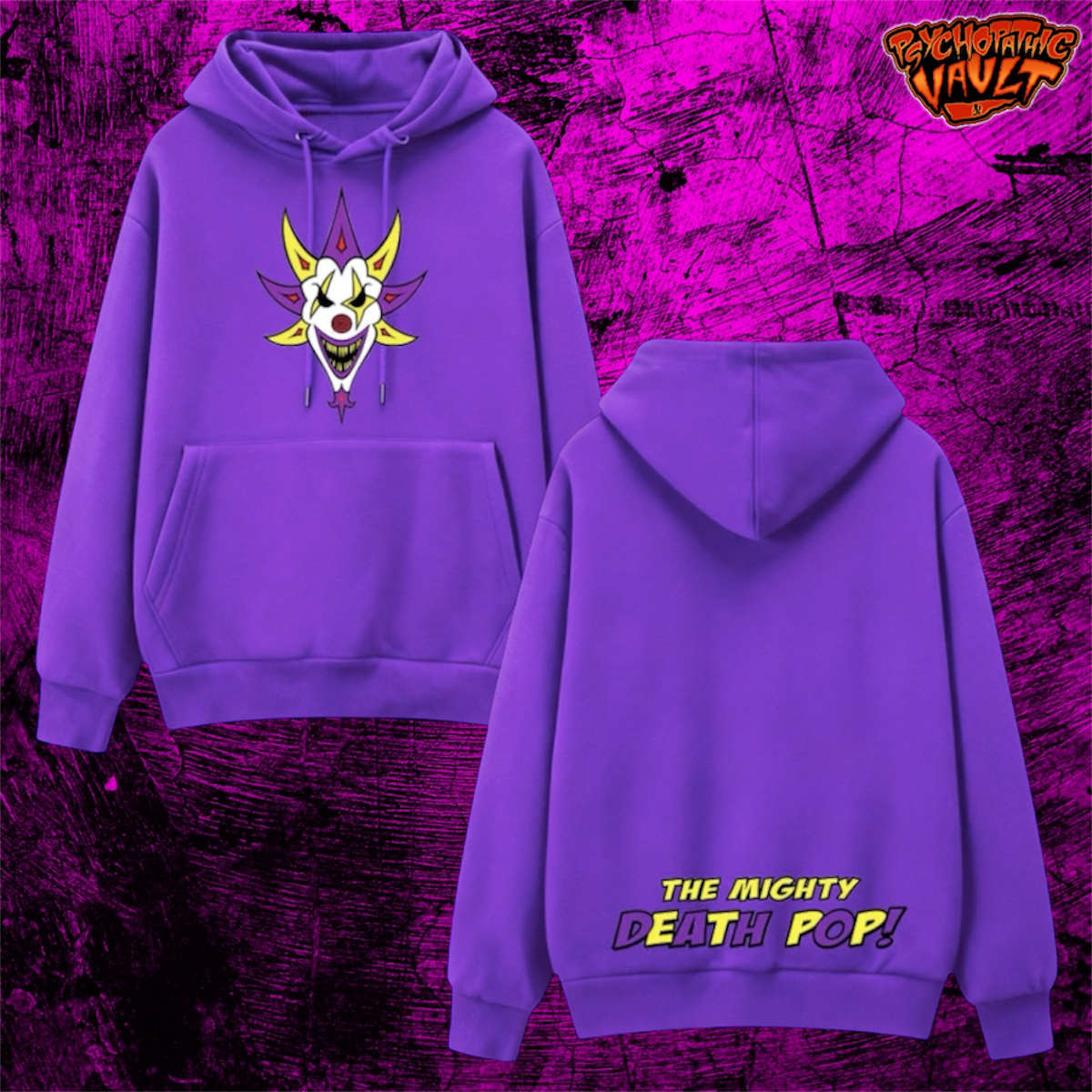 Mighty Death Pop Embroidered Hoodie – Psychopathic Vault
