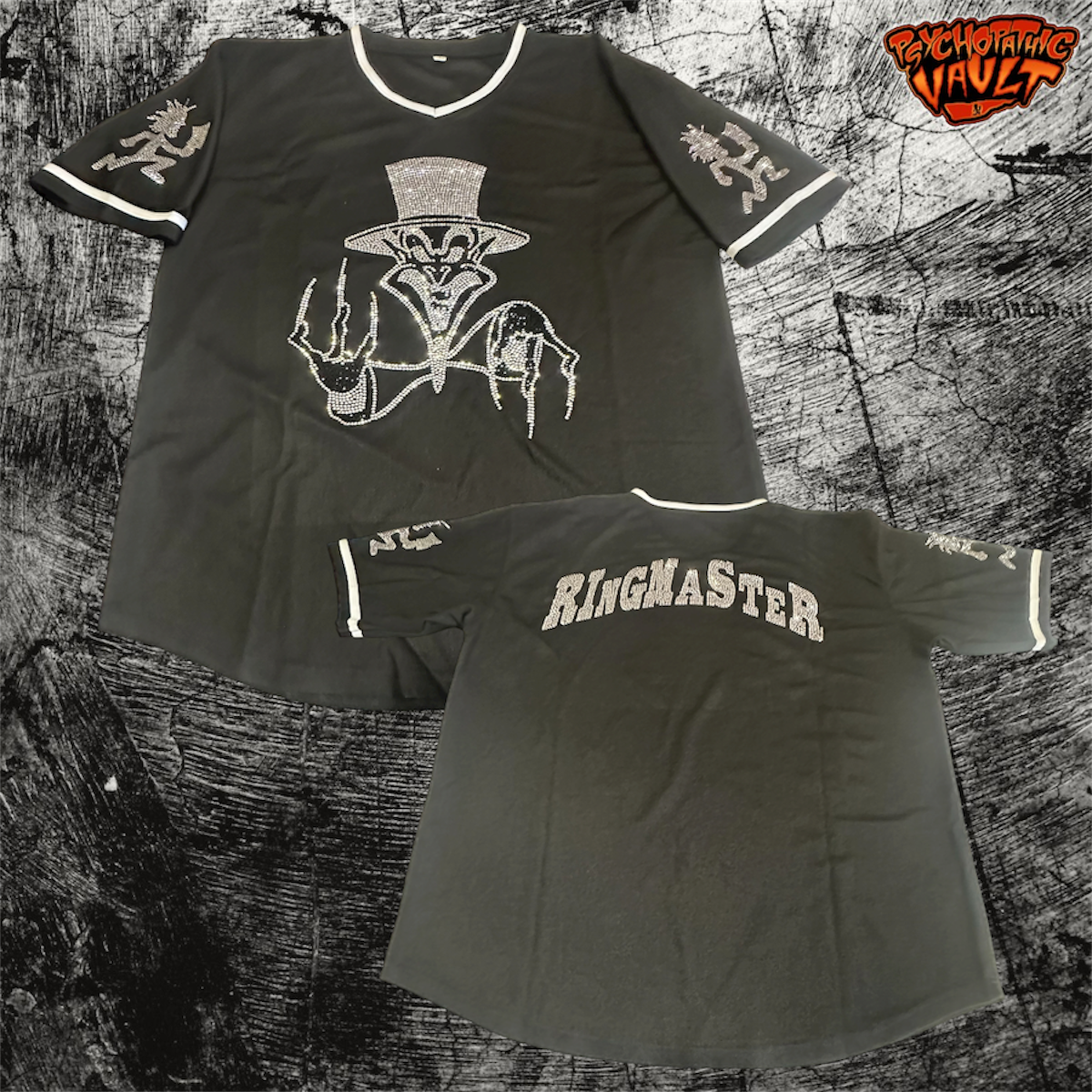 Ringmaster Rhinestone Football Jersey – Psychopathic Vault